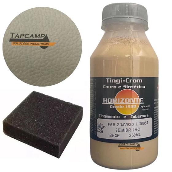 Tinta BEGE Couro Automotivo Restaurar Banco Carro Sofá 250ml - TING ...
