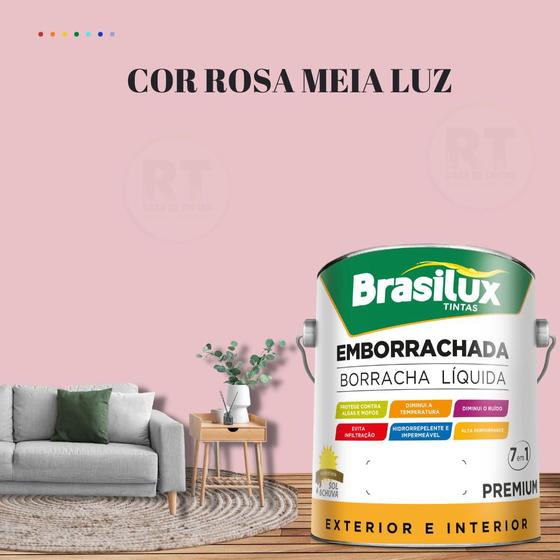 Tinta Borracha Líquida Cor Rosa Para Parede 3,2l Acrílica Base De Água ...