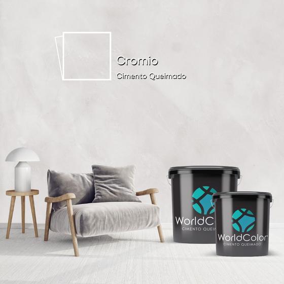 Tinta Cimento Queimado 5kg Cor Cromio Salão De Beleza - WORLD COLOR ...