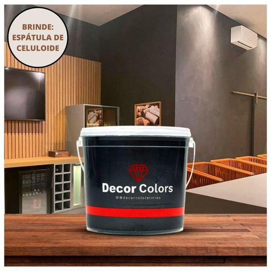 Tinta Cimento Queimado Perolizado Decor Colors Preto 3,2 Kg ...