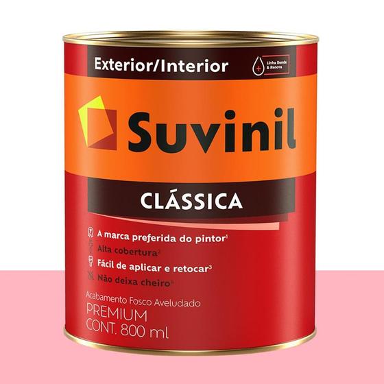 Tinta Clássica Fosca Suvinil Rosa-neon 800 ml - Tinta para Parede ...