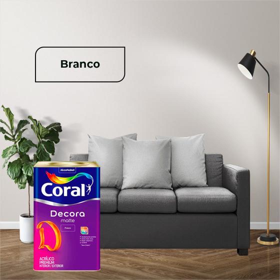 Tinta Coral Decora Matte Premium 18l Acrílico Fosco Cores - Tinta para ...
