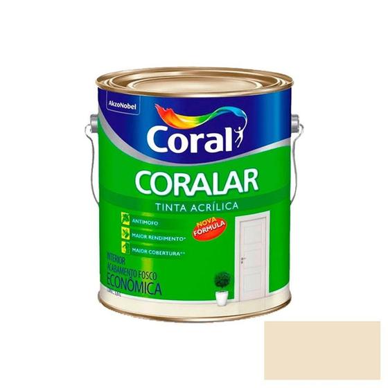 Tinta Coralar Acrílica 3,6L Antimofo Fosco cor Perola Coral - AKZO ...