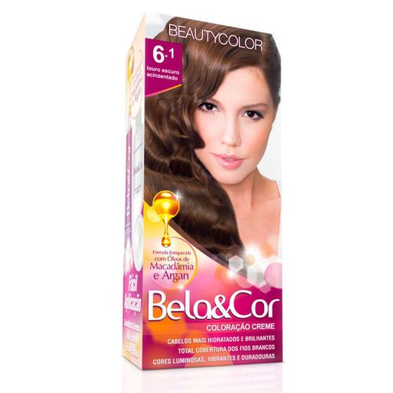 Tinta De Cabelo Beauty Color Bela & Cor 6.1 - Louro Escuro Acinzentado ...