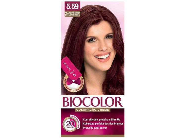 Tinta de Cabelo Biocolor Acajú Púrpura 5.59 - 100ml - Tinta de Cabelo ...