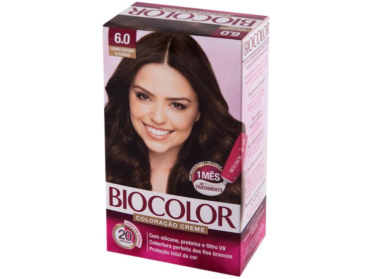 Tinta de Cabelo Biocolor Louro Escuro Clássico 6.0 - Tinta de Cabelo ...