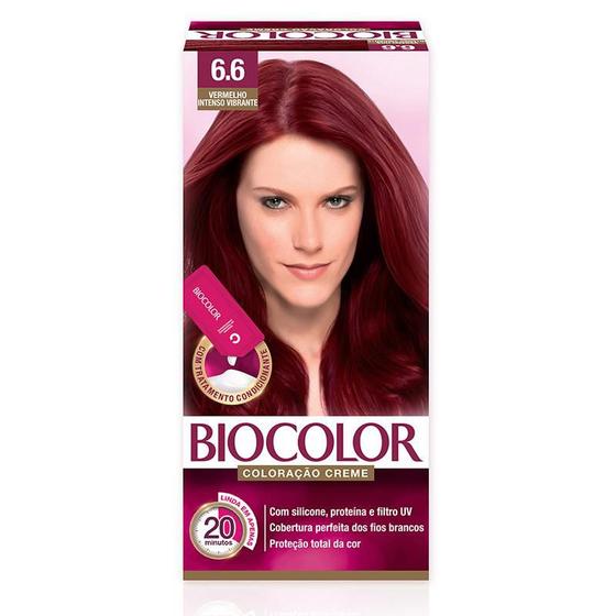 Tinta de Cabelo Biocolor Mini Kit Vermelho Intenso Queridinho 6.6 ...