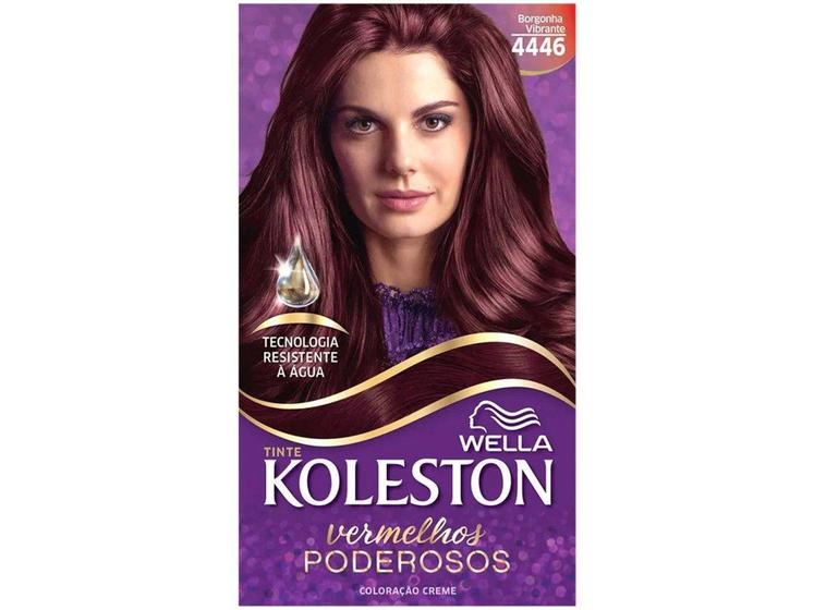 Tinta de Cabelo Koleston Borgonha Vibrante - Vermelhos Poderosos 4446 ...