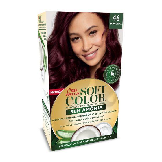 Tinta de Cabelo Soft Color Borgonha 46 - WELLA - Tinta de Cabelo ...