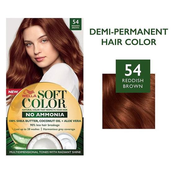 Tinta de Cabelo Soft Color Wella 54 Castanho Acobreado - Tinta de ...