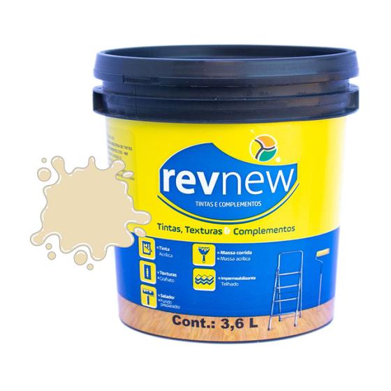 Tinta Econômica Para Interiores Acrílica Fosca 3,6L Cor: Marfim ...