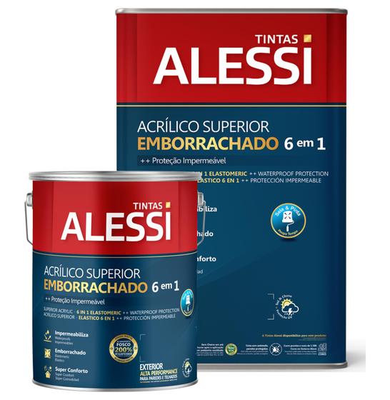 Tinta emborrachada fosca 18l - cor concreto - ALESSI - Tinta ...