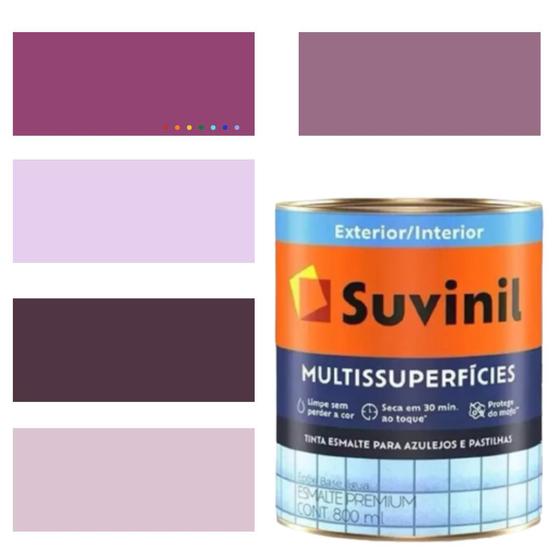 Tinta Epóxi Suvinil Multissuperfícies Antimofo Base Água Cor Roxo ...