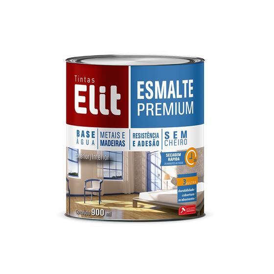 Tinta Esmalte Premium Base Água Elit Brilhante 900ml - Branco - Argalit ...