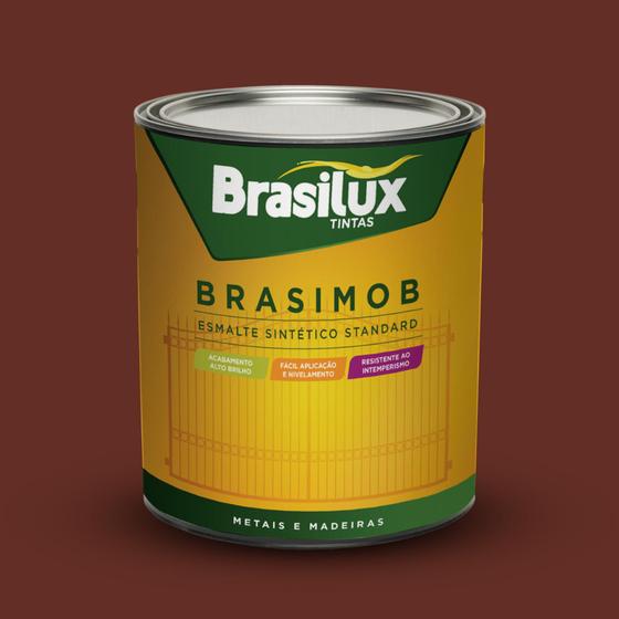 Tinta Esmalte Sintético Acabamento Brilhante 900ml Brasimob Brasilux ...