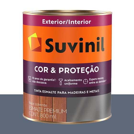 Tinta Esmalte Sintético Bril. Suvinil Baleia-azul 800 ml - Esmalte ...