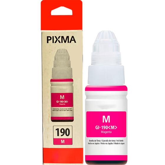 tinta GI-190 Magenta para impressora tank G3110 - CAN0N - Impressoras e Multifuncionais ...