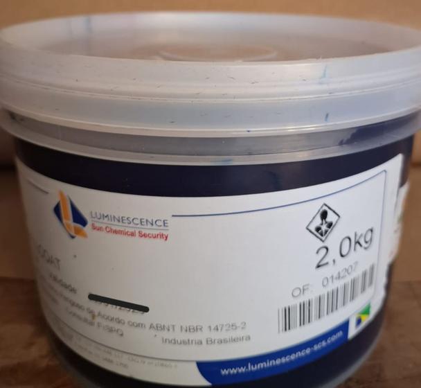 Tinta Gráfica Azul Real Offset Luminescence Sun Chemical embalagem ...