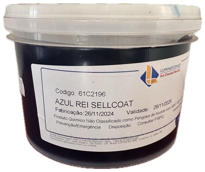 Tinta Gráfica Offset Azul Rei Sun Chemical Luminescence embalagem de ...