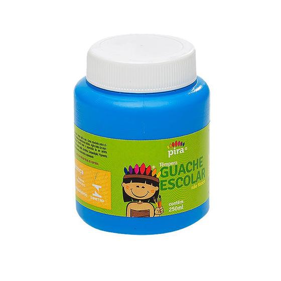 Tinta guache 250 ml azul claro Piratininga - Tinta Guache - Magazine Luiza