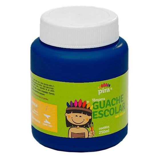 Tinta guache 250 ml azul Piratininga - Tinta Guache - Magazine Luiza