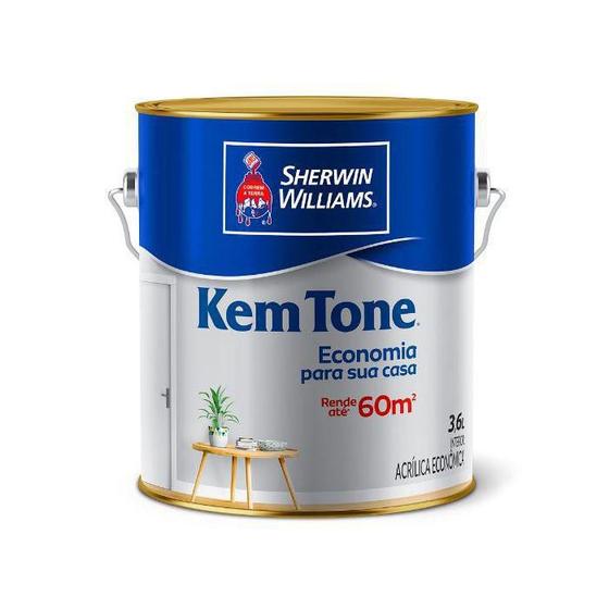 Tinta Kemtone Galão 3,6L Branco Neve S.Williams - Sherwin Williams ...