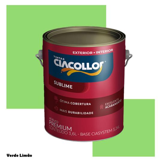 Tinta látex acrílico sublime fosco 3,6l ciacollor cores - Tinta para ... Tinta látex acrílico sublime fosco 3,6l ciacollor cores - Tinta para ...