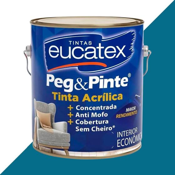 Tinta latex eucatex peg pinte acrilico azul profundo 3600ml - Tinta ...
