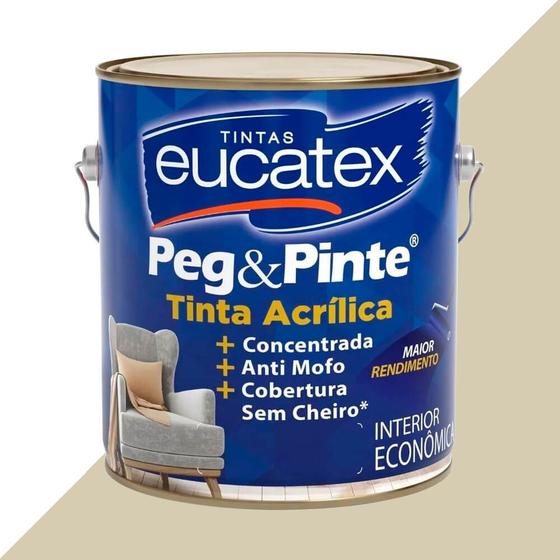 Tinta latex eucatex peg pinte acrilico branco gelo 3600ml - Tinta para ...