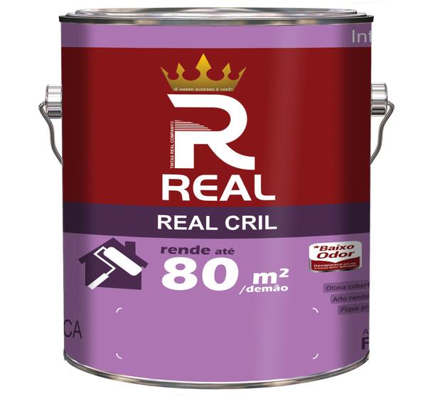 Tinta Latex Real Cril Linha Economica 3,6l Cores Interior - Tinta para ...