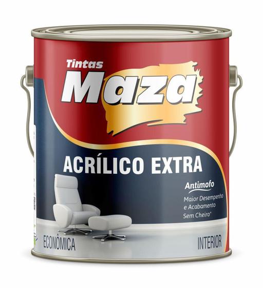 Tinta Maza Acrílico Extra 3,6 litros Cores Econômica - Tinta para ...