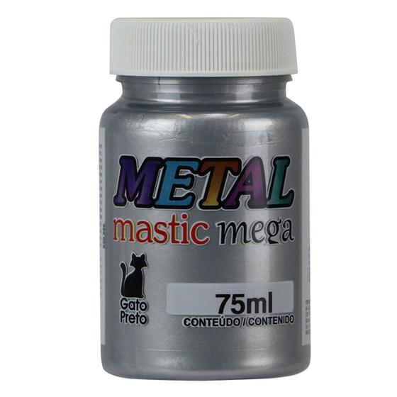 Tinta Metal Mastic 75ml Prata 301 - GATO PRETO - Pintura - Magazine Luiza