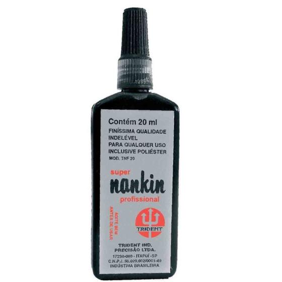Tinta Nanquim Profissional Trident 20ml - Tinta Nanquim - Magazine Luiza