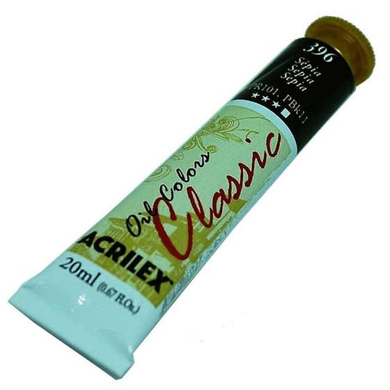 Tinta Óleo Acrilex Sépia 20ML - Tinta a Óleo - Magazine Luiza