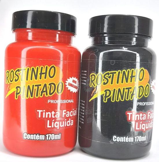 Tinta p/ Pintar O Rosto De 170 Ml Pinturas Aniversario 2 un - Rostinho ...