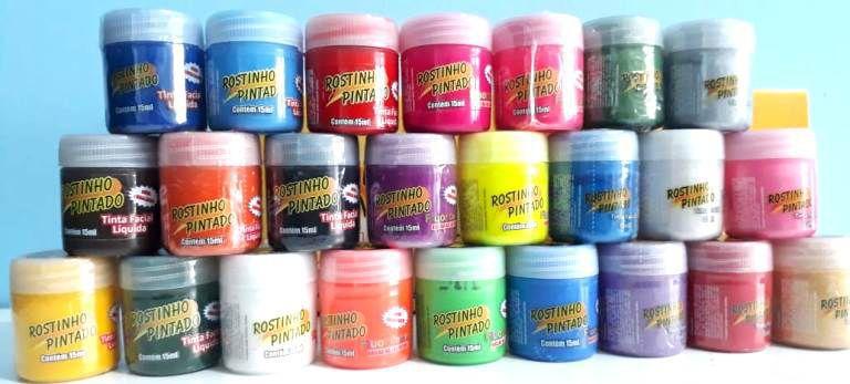 Tinta para pintura facial tinta liquida Rostinho Pintado - Tinta para ...