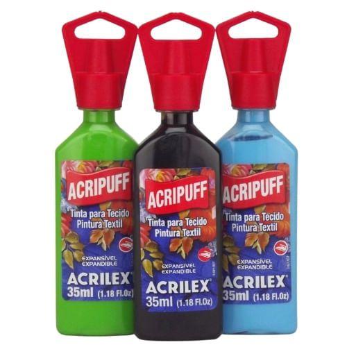 Tinta para Tecido Acripuff Expansão a Calor 35ml - Acrilex - Tinta de ...