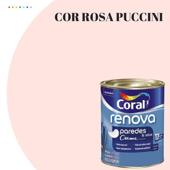 Tinta Parede Rosa Claro Acrílica Fosca Coral Renova 800ml - Tinta para ...