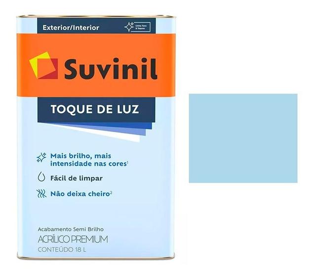 Tinta Parede Suvinil Semi Brilho Lavavel Azul Bebe 18 Litros - Tinta ...