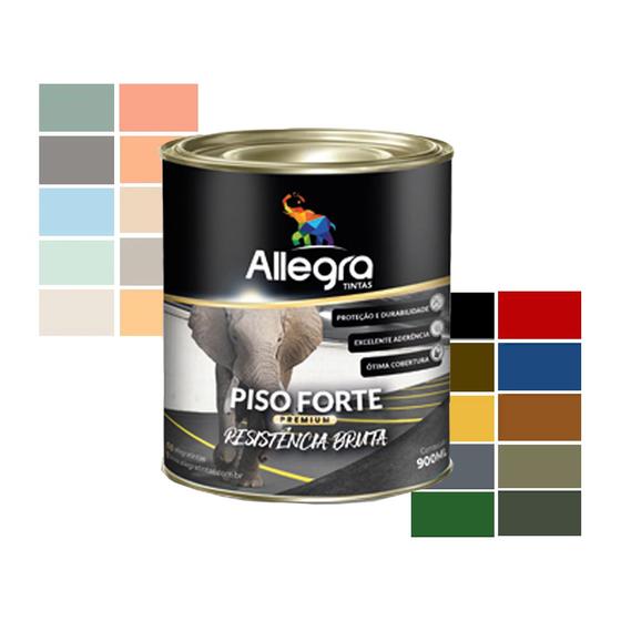 Tinta Piso Forte Resistencia Bruta Cores 900ml - Allegra - Tinta para ...