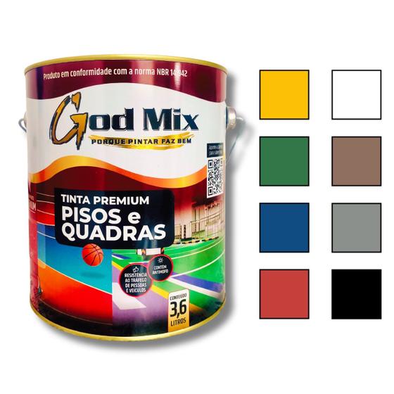 Tinta Piso Premium Concreto Asfalto Calçada Quadra Contrapiso 3,6 ...