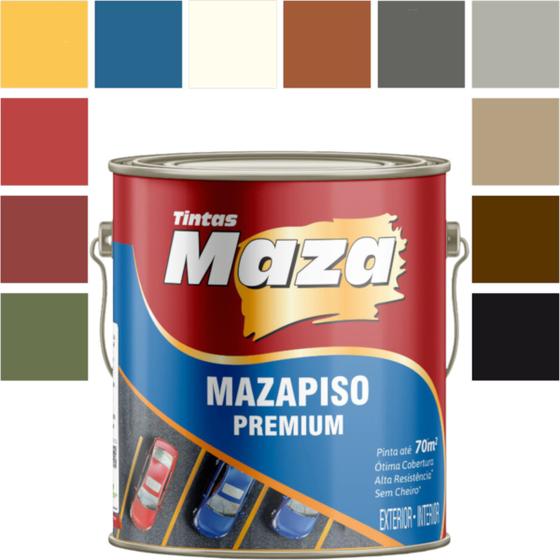 Tinta Piso Premium Para Área Externa Interna 3,6l Cores - Maza - Tinta ...