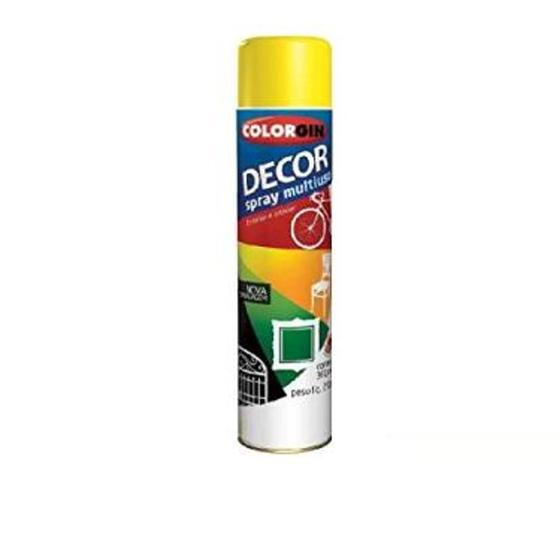Tinta Spray Amarela 360 ML - 250 GR Brilhante - DECOR COLORGIN - Tinta ...