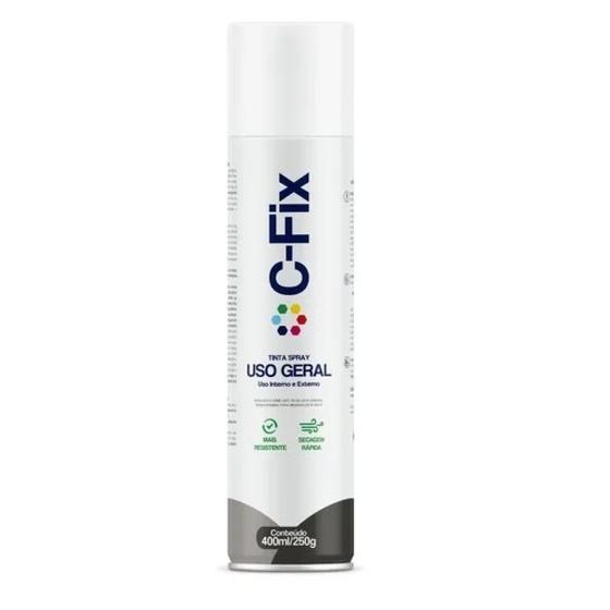 Tinta Spray Branco Fosco Uso Geral Inter/externo 400ml C-fix - Tinta ...