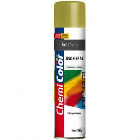 Tinta Spray Dourado Chemicolor Uso Geral Interno e Externo 400ml Lata ...