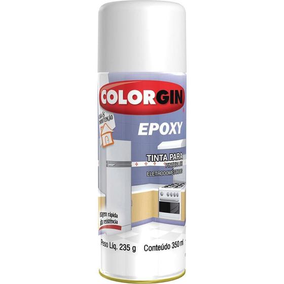 Tinta Spray Epoxy Preto 350ml - COLORGIN - Sherwin williams - Tinta ...