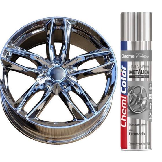 Tinta Spray Uso Geral 400ml Chemicolor Metálica - Cromado - Tinta Spray ...