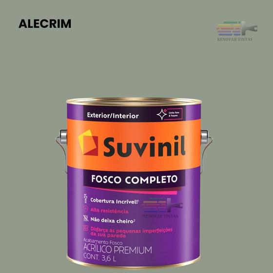 Tinta Suvinil Acrílica Fosco Completo Premium 3,6 litros - Tinta para ...