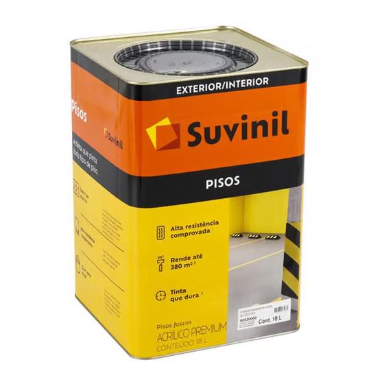 Tinta Suvinil Piso fosco 18L Concreto Puro 50520000 - Tinta para Parede ...