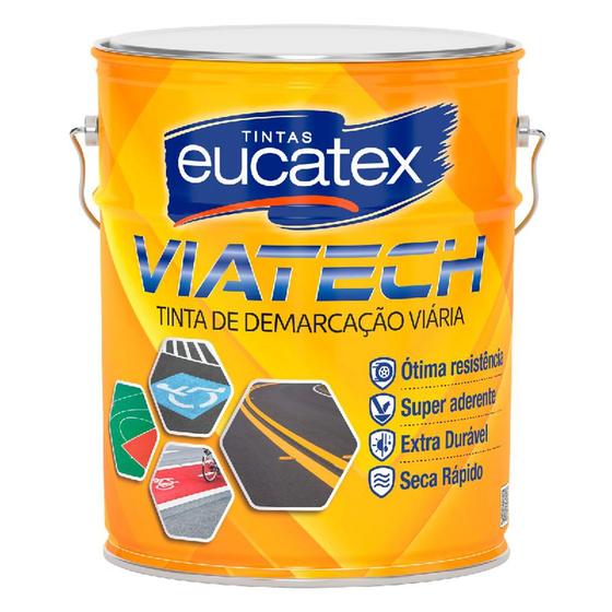 Tinta via tech piso demarcação emborrachada 3,6lt branco - EUCATEX ...